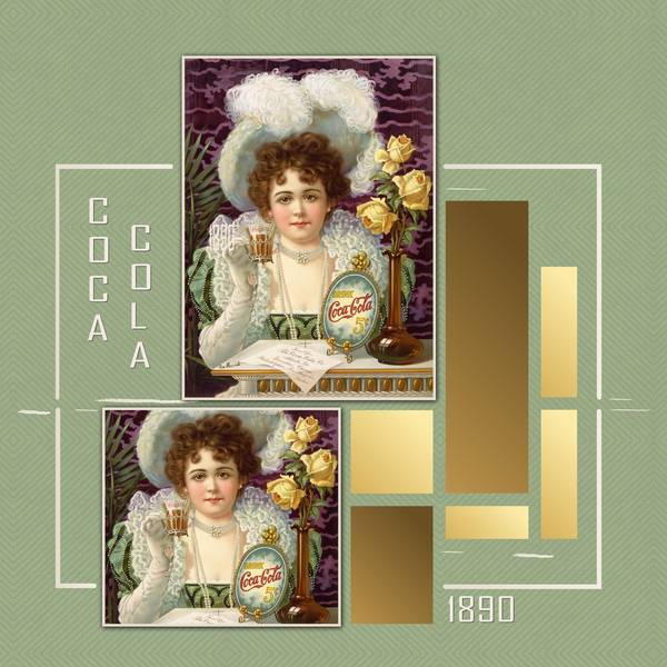 AFFICHE PUBLICITAIRE COCA-COLA -- 1890 | Forum Le monde du Scrap