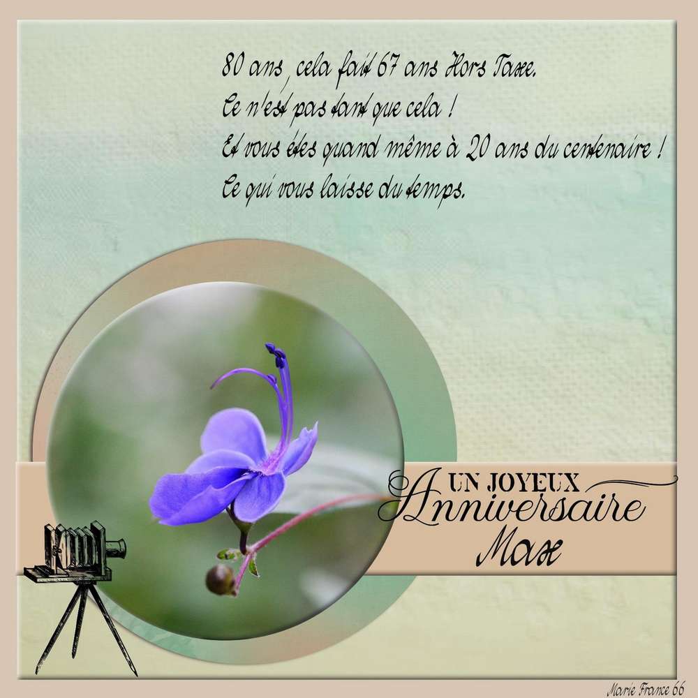 Bon anniversaire Max | Forum Le monde du Scrap