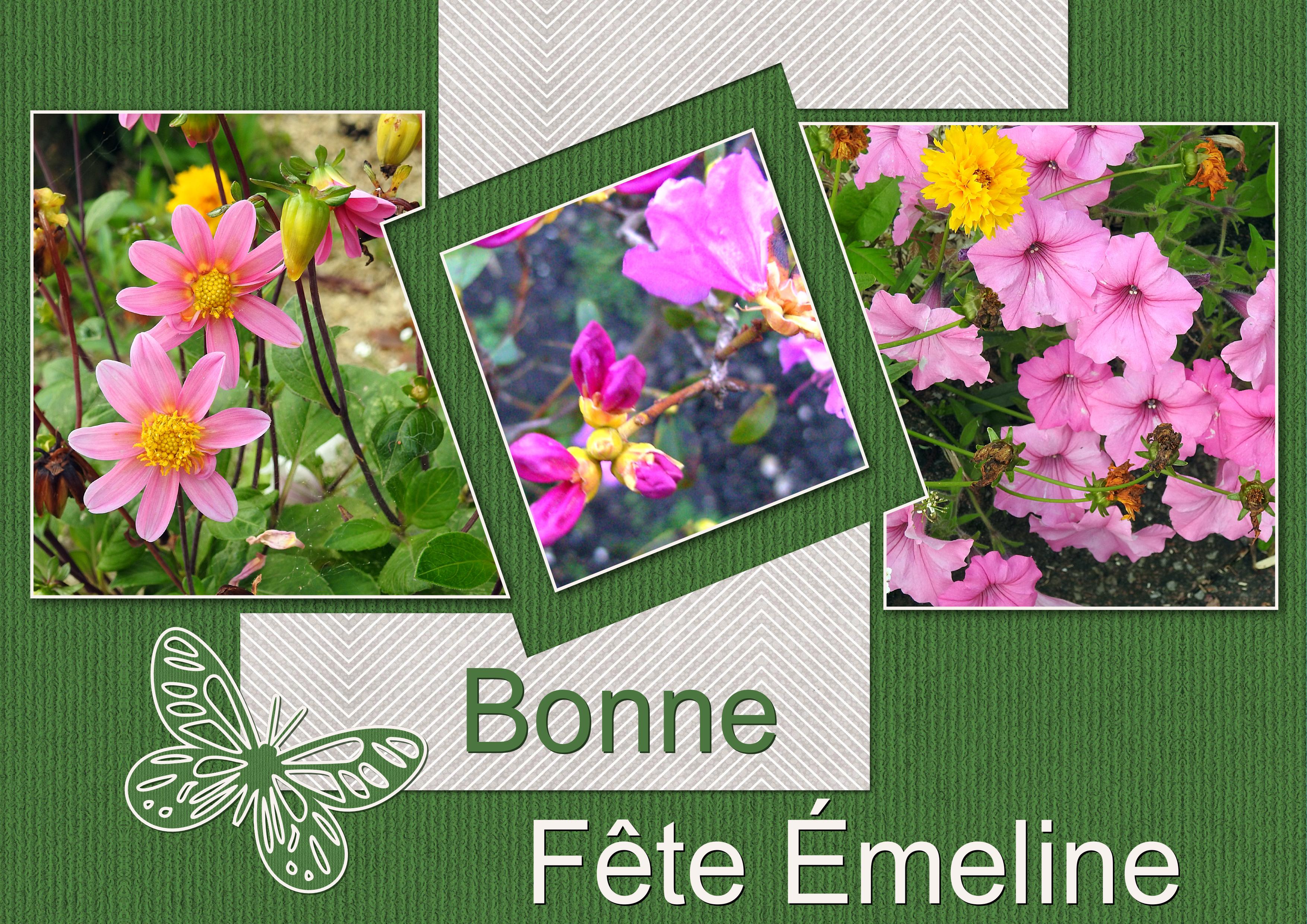 J - BONNE FETE EMELINE.jpg | Forum Le monde du Scrap