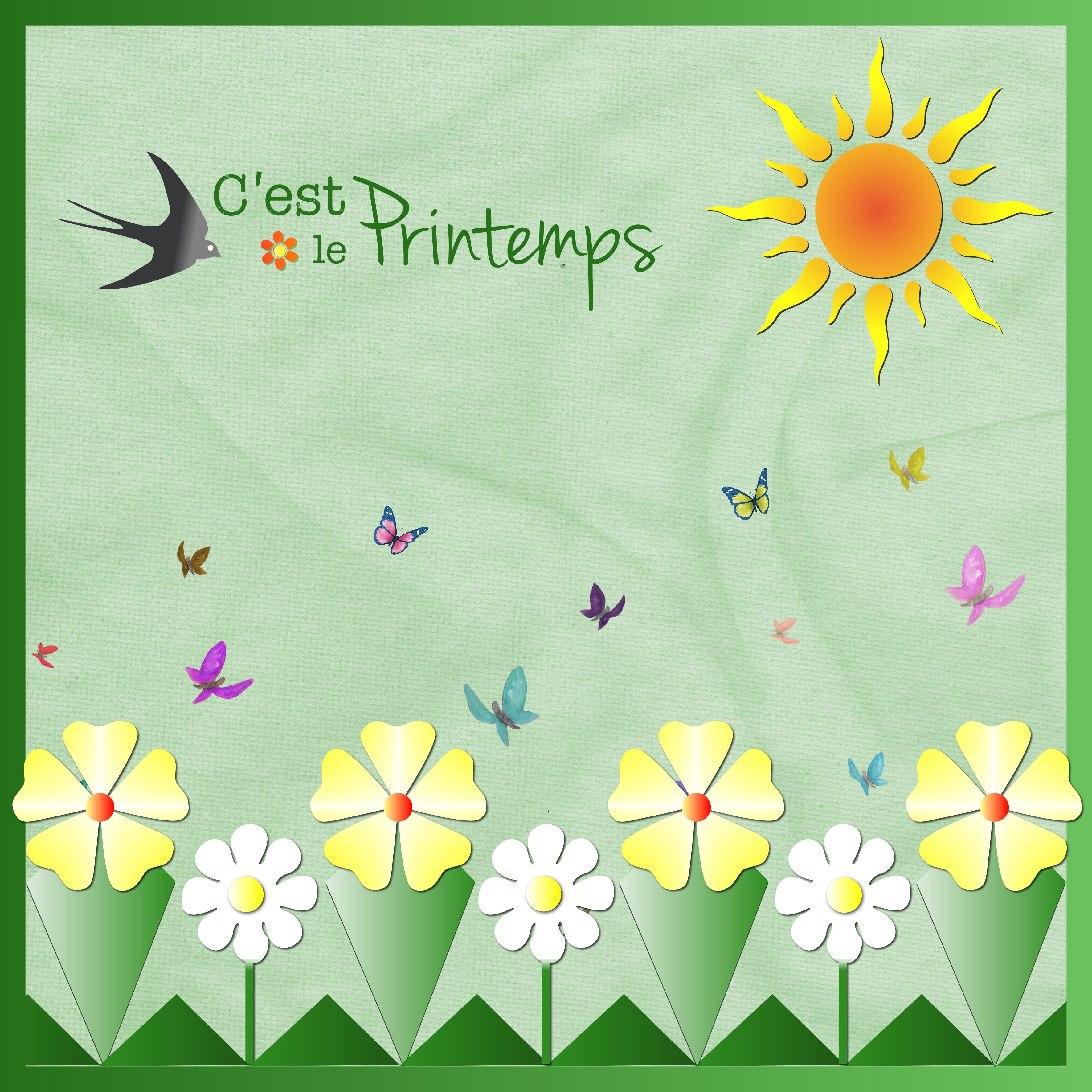 J-n74 - C'EST LE PRINTEMPS.jpg | Forum Le monde du Scrap